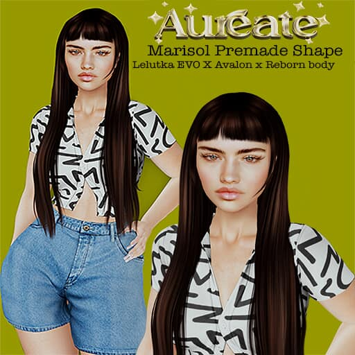 Second Life Marketplace - Aureate - Marisol Premade Shape - Pack